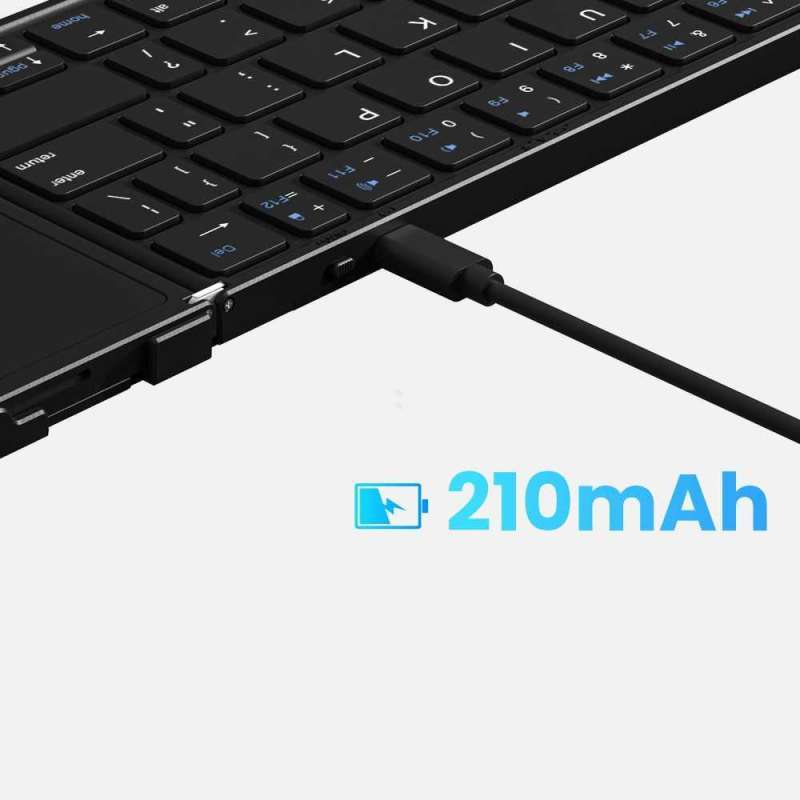 Jual Avatto Keyboard Wireless Bluetooth Foldable Rechargeable With ...
