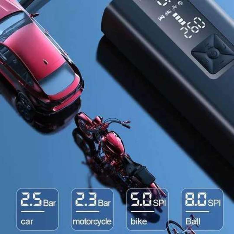 Jual Amazefan Pompa Ban Elektrik Digital Tire Inflator Portable 6000mah ...