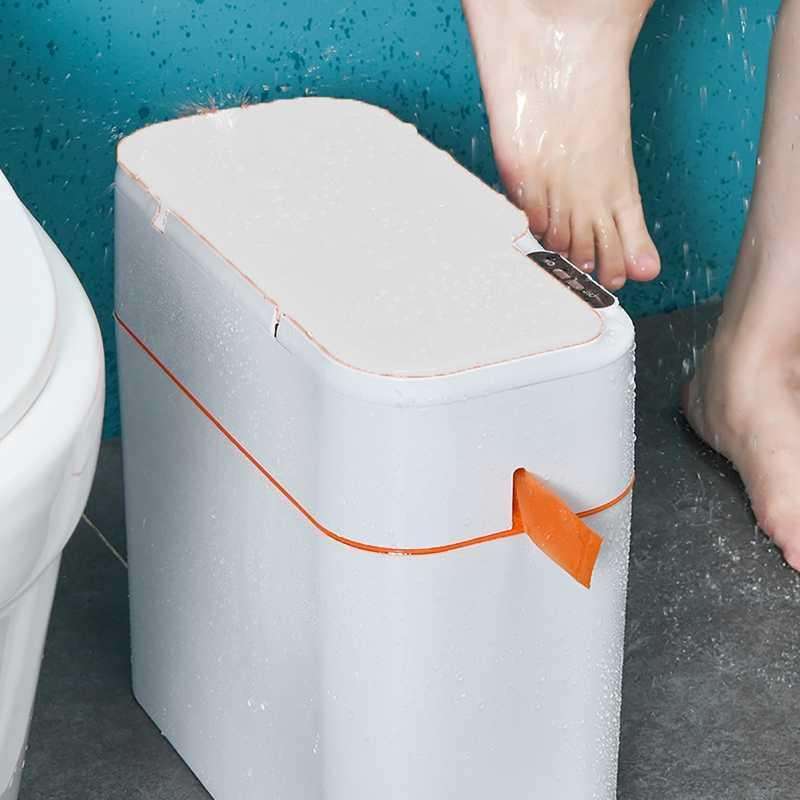 Jual Zlean Tempat Sampah Pintar Smart Trash Motion Sensor Waterproof ...