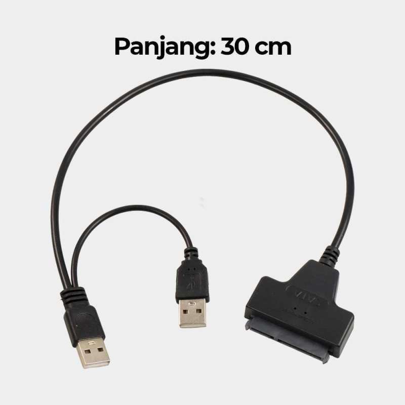 Promo Kabel Sata To Usb 2.0 Hdd/ssd Adaptor 30cm Cc017 Kabel Konverter ...