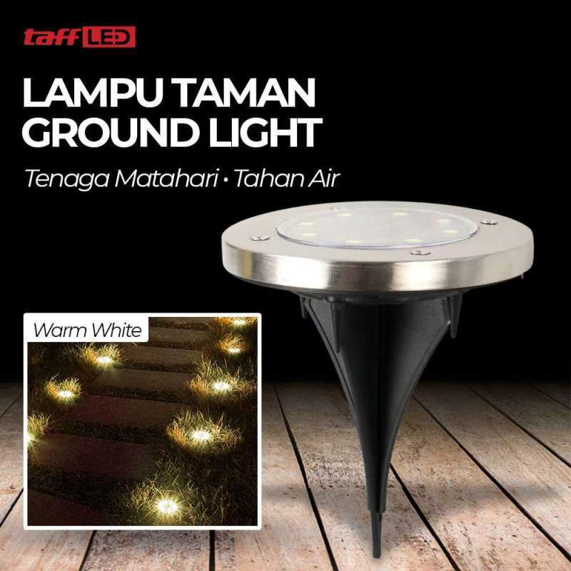 Jual Lampu Taman Hias Tanam Ground Light Solar Waterproof 8 Led Cl-022 ...