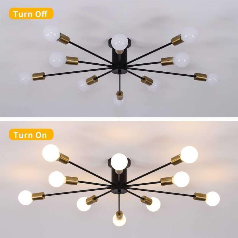 Jual Matcher Fitting Lampu Plafon Led Minimalis Retro Cabang 10 E27 ...