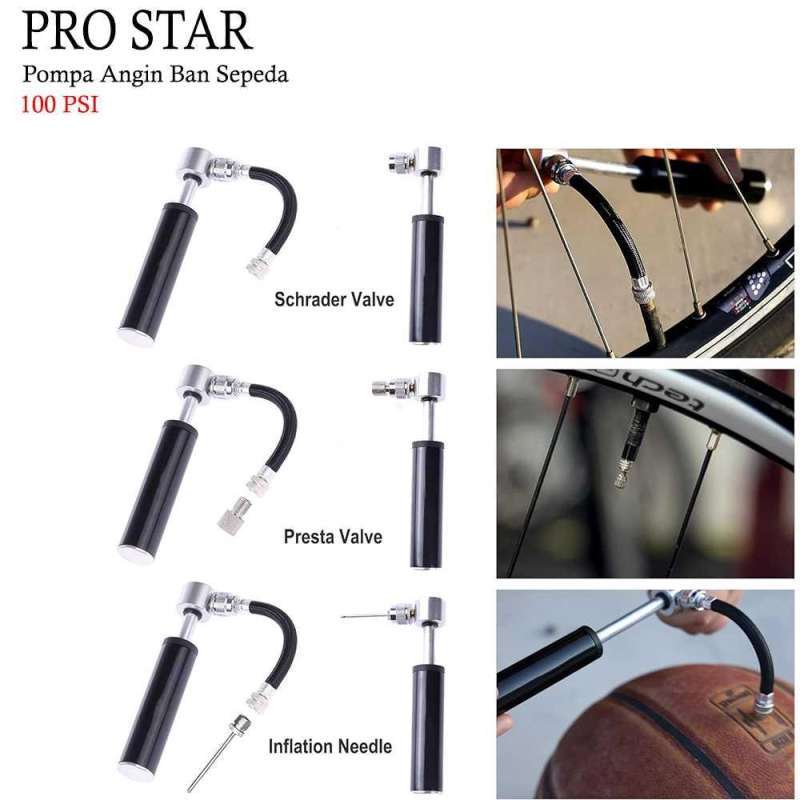 Jual Pompa Angin Mini Ban Sepeda Portable 100 Psi Gm-7 Pompa Otomatis ...