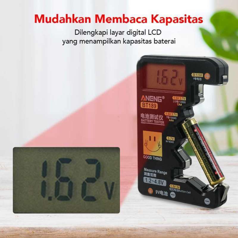 Jual Alat Test Baterai Battery Tester Universal Digital Display Bt189 ...