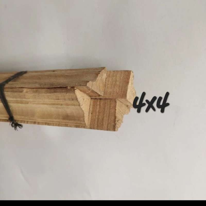 Jual List Lis Profil Plafon Siku Kayu Panjang 3 Meter 3m - 2 X 10 Cm Di ...