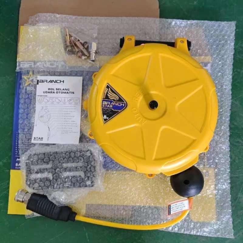 Promo Branch Star 5mm X 8 Meter Air Hose Reel Selang Angin Kompresor ...