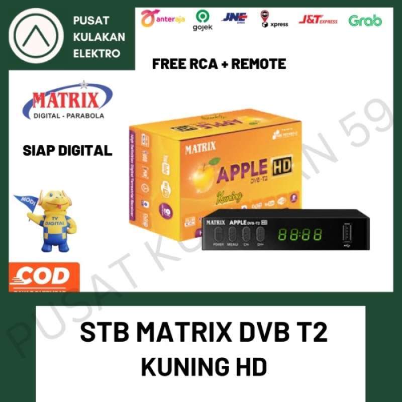 Promo Set Top Box Tv Digital Stb Matrix Burger Hijau Matrix Kuning Hd Dvb T2 - Matrix Kuning ...