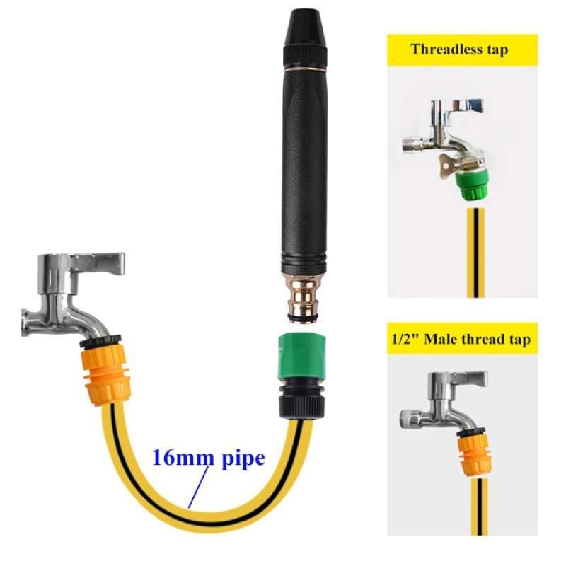 Jual Semprotan Air Hose Nozzle Spray Steam Gun Lurus Car Wash Garden ...