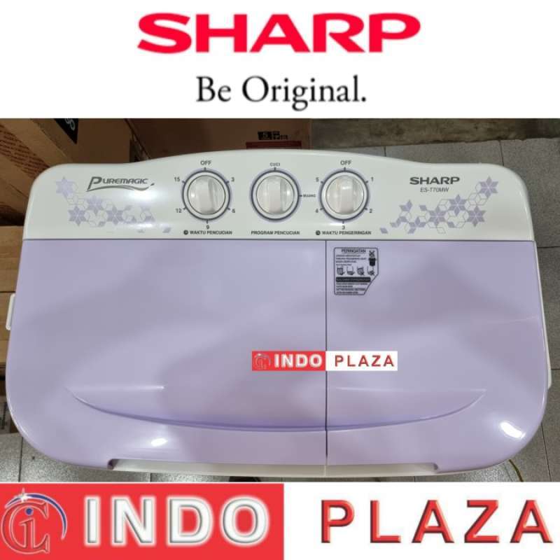 Jual Mesin Cuci Sharp 2 Tabung 7 Kg / 7kg Es-t70mw Di Seller Indo Plaza ...
