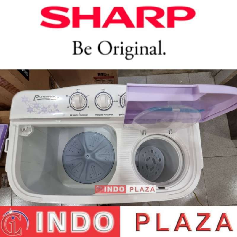 Jual Mesin Cuci Sharp 2 Tabung 7 Kg / 7kg Es-t70mw Di Seller Indo Plaza ...