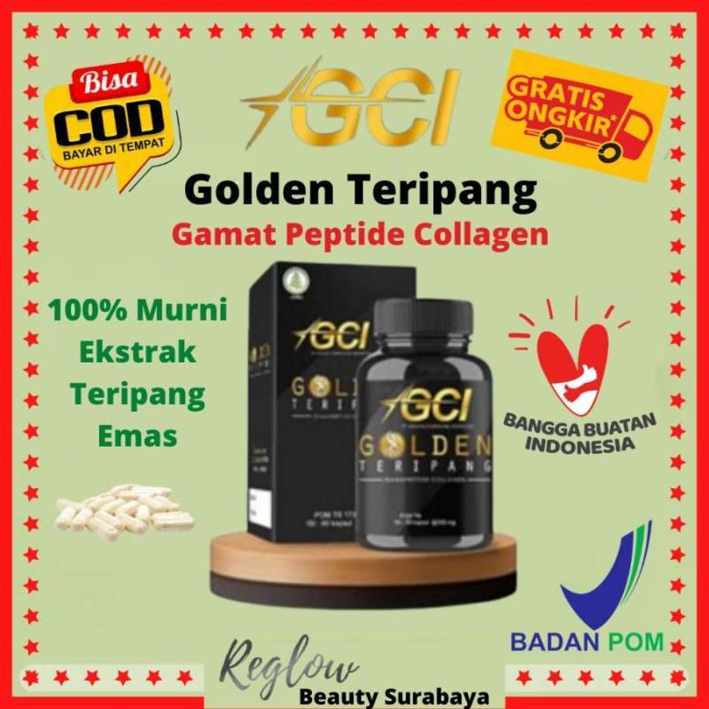 Jual Kapsul Ekstrak Teripang Emas 100% Gamat Peptide Collagen Gci Di ...