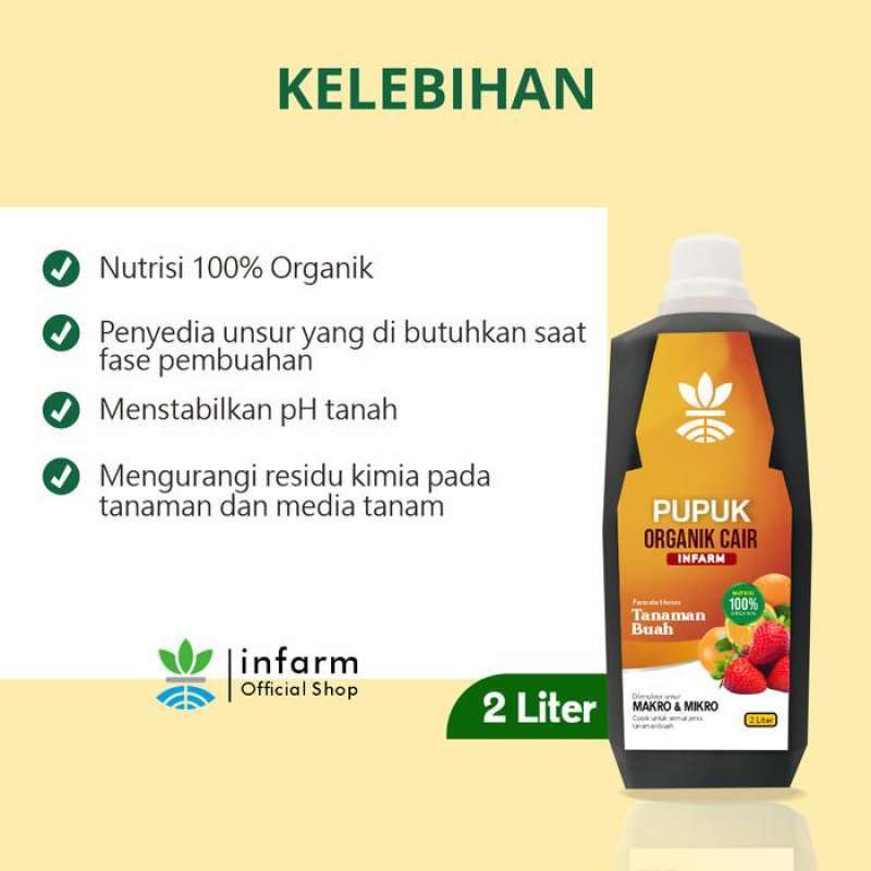 Jual Infarm - Pupuk Organik Cair Tanaman Buah / Bunga 2l Poc Kompos Di ...