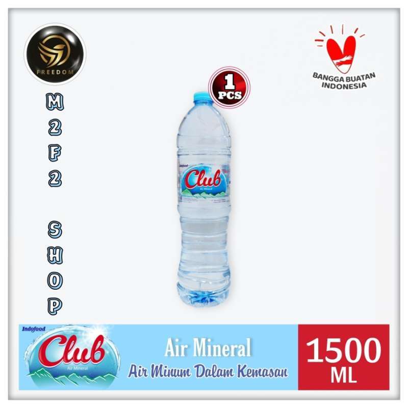 Promo Air Mineral Club Besar Botol Plastik Pet - 1500 Ml | 1,5 Liter ...