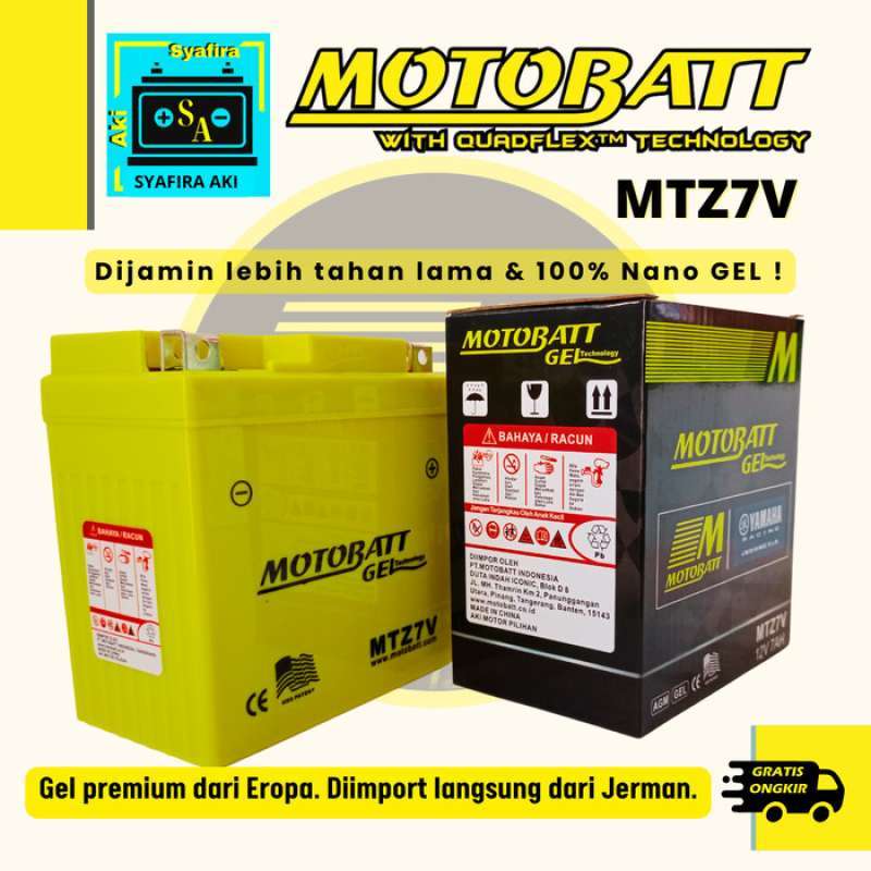 Promo Aki Motor Klx 150, Yamaha R25, Cbr 250 Mtz7v Motobatt Diskon 33% Di Seller Kanzahana Store ...
