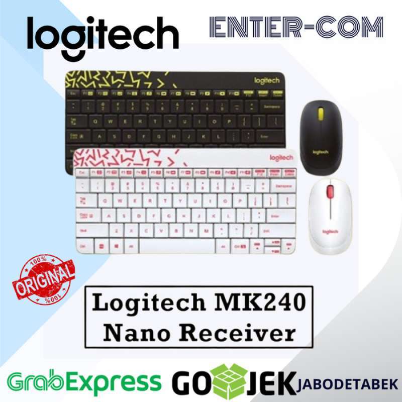 Promo Logitech Mk240 Wireless Mouse Keyboard Combo Mk 240 Diskon 33 Di