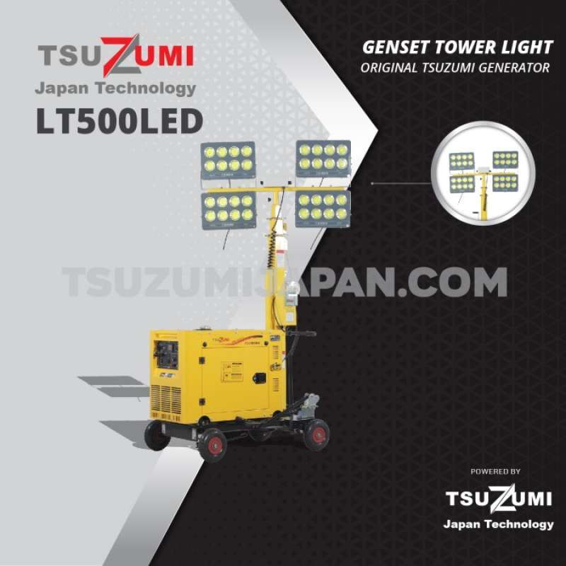 Promo Genset Tower Light - Lampu Proyek Led 400 Watt X 4 Type Lt 500 ...