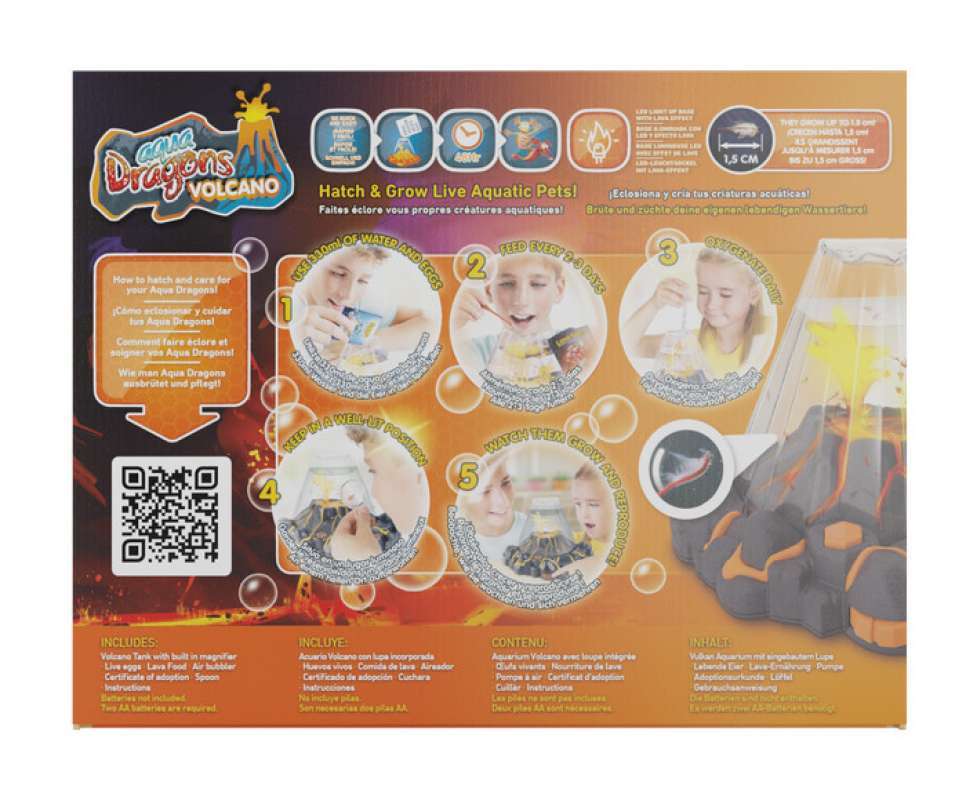 Promo Aqua Dragons Red Volcano With Flickering Lava Led Light Up Base ...