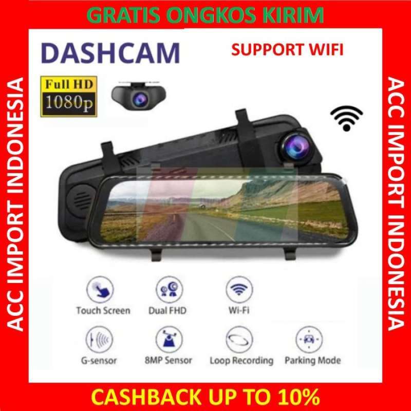 Promo Kamera Mobil Dashcam Dvr Spion Front Rear Car Wifi App Ips Full ...