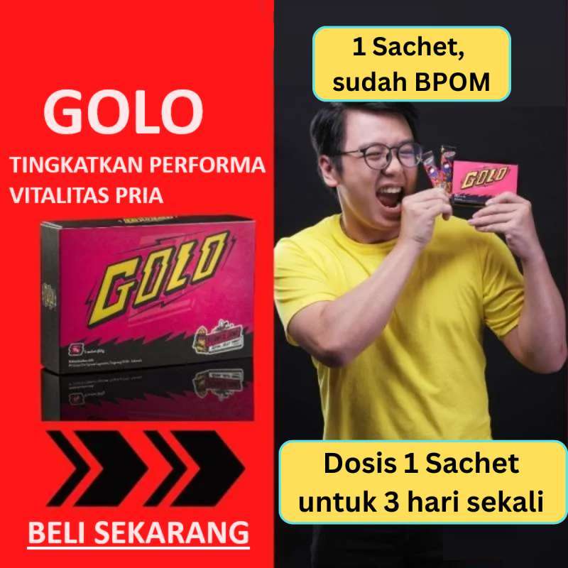 Jual Mister Golo 1 Sachet Minuman Serbuk Kesehatan Pria Original Bpom ...
