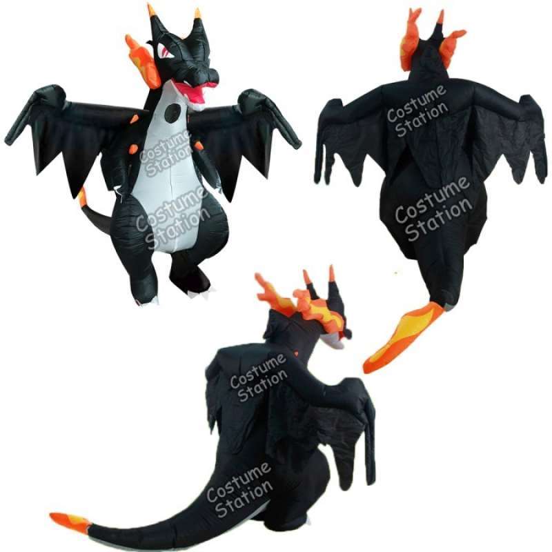 Promo Kostum Black Charizard Pokemon/costume Dragon Naga Animal Hewan ...