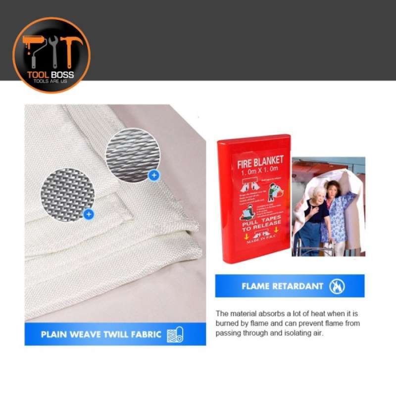 Promo Kain Pemadam Api - Fiberglass Fire Blanket Flame Cover Emergency ...