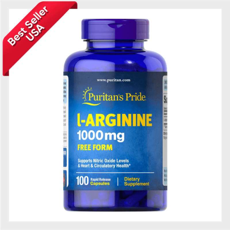 Promo L-arginine 1000mg Puritan Pride 100% Ori Imported 100 Cap Diskon ...
