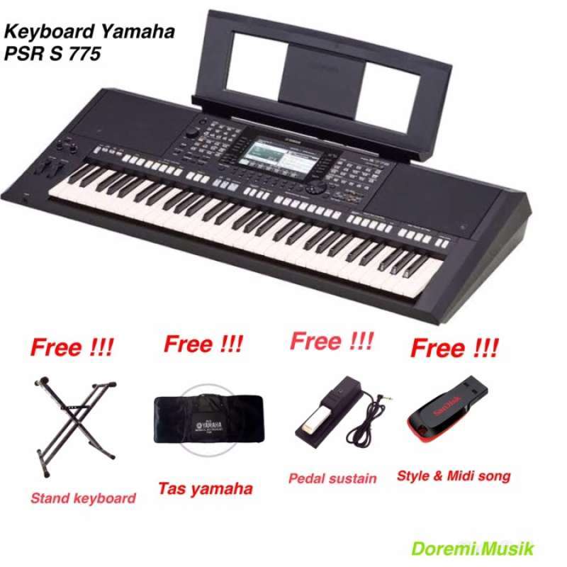Promo Keyboard Yamaha Psr S775 Original Resmi Paket Complete Diskon 33% ...