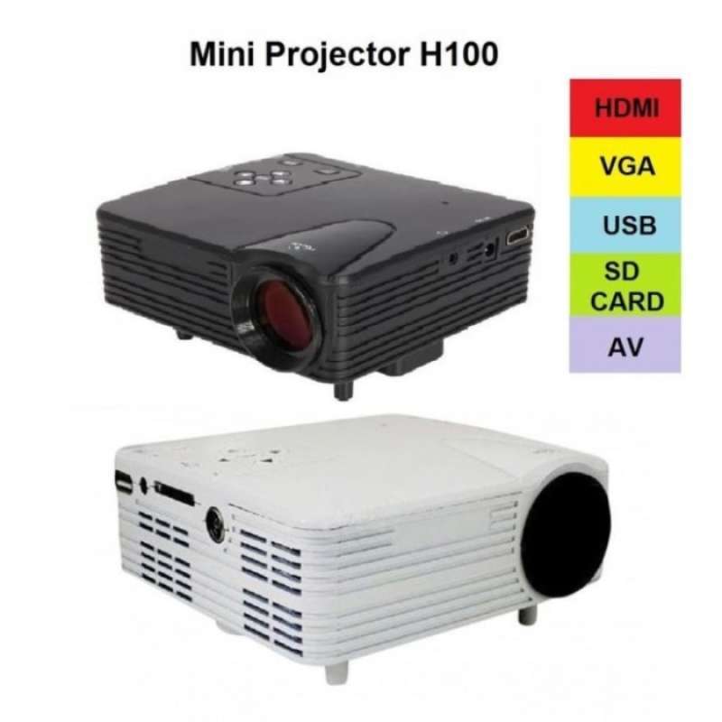 Promo Proyektor Led Portabel Mini Led Projector 100 Lumens H100 Full Hd ...