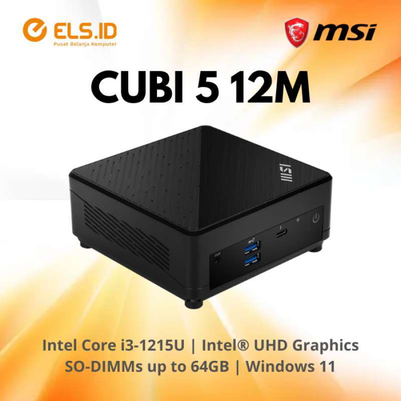 Promo Msi Cubi 5 12m Mini Pc Intel Core I3-1215u - 512gb Diskon 4% Di ...