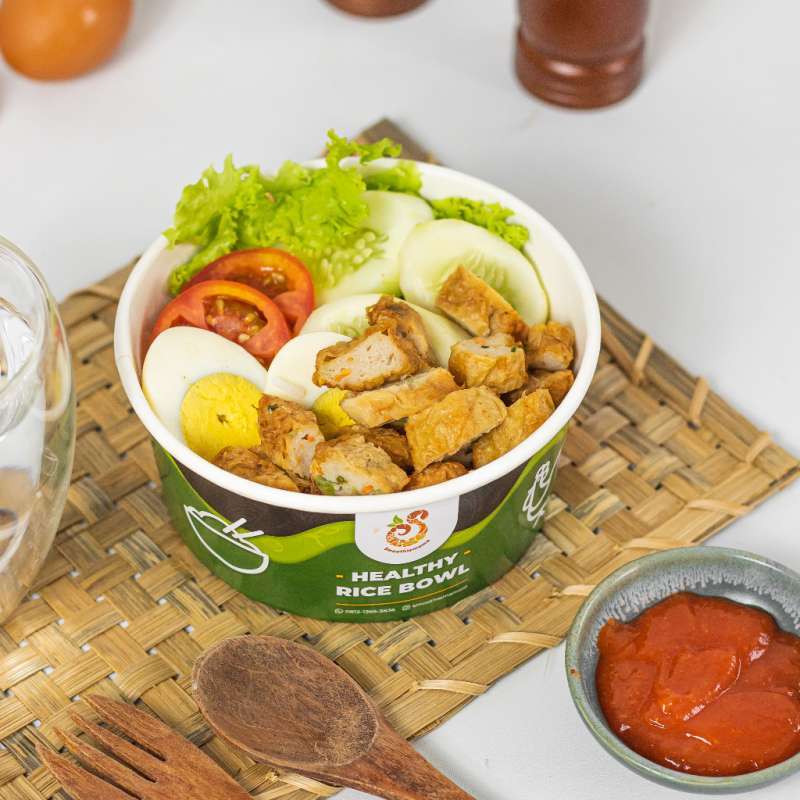 Jual Nasi Box Healthy Rice Bowl Crab Roll Nasi Catering Paket Nasi ...