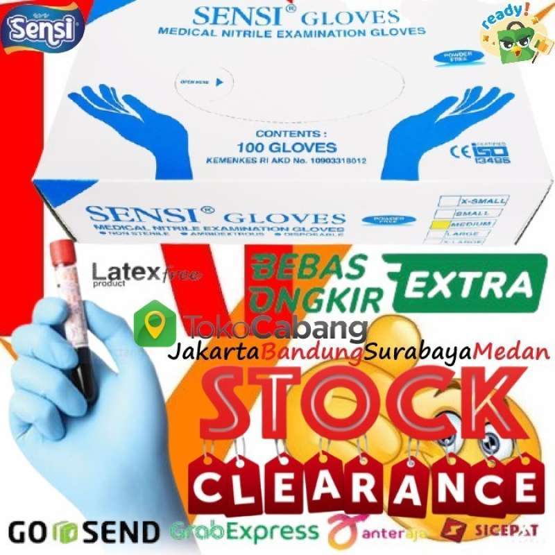 Promo Sensi Nitrile 100 Sarung Tangan Medical Examination Gloves No ... Promo Sensi Nitrile 100 Sarung Tangan Medical Examination Gloves No ...