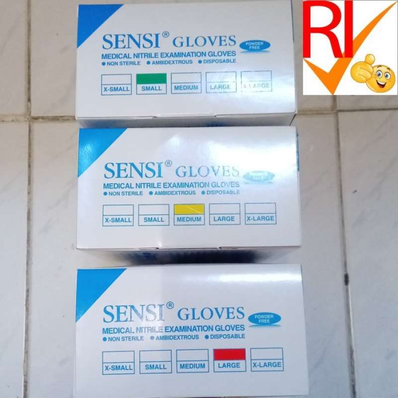 Promo Sensi Nitrile 100 Sarung Tangan Medical Examination Gloves No ... Promo Sensi Nitrile 100 Sarung Tangan Medical Examination Gloves No ...