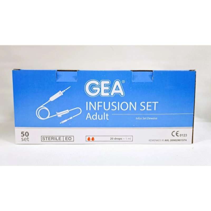 Promo Infuset Gea Dewasa / Set Infus Gea Makro Perbox Diskon 23% Di ...