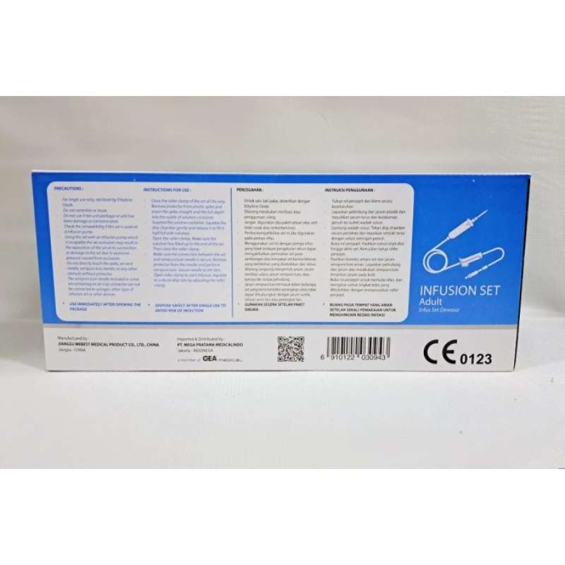 Promo Infuset Gea Dewasa / Set Infus Gea Makro Perbox Diskon 23% Di ...