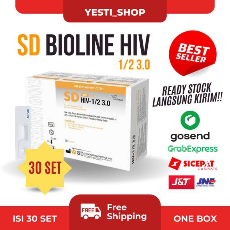 Promo Test Hiv Sd Bioline 1/2 3.0 Isi 30 Onestep Set Alat Tes Diagnosa ...