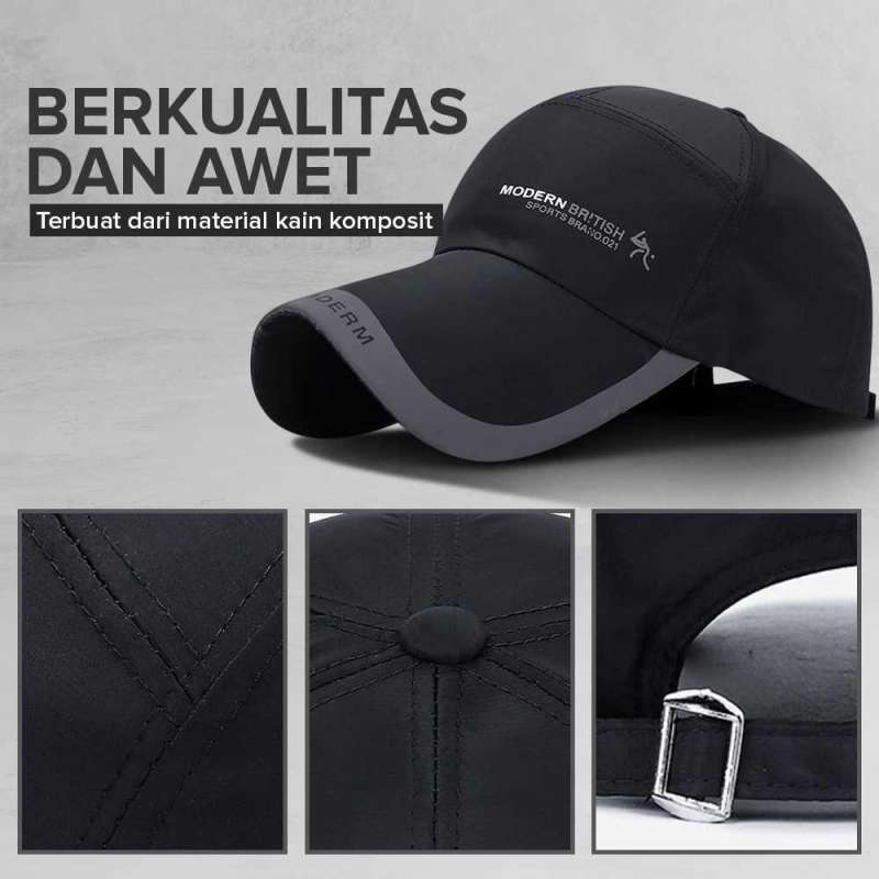 Jual Elvees Topi Baseball Cap Sport Modern British Yj510 Cowok Pria ...