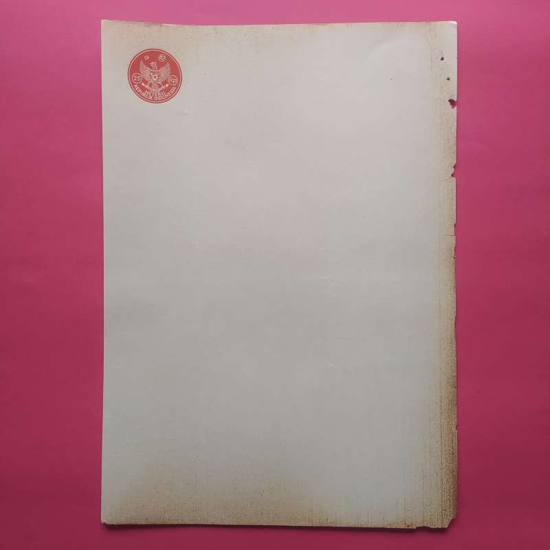 Jual Kertas Segel Rp 25 Tahun 1982 Single Apa Adanya Murah Di Seller ...