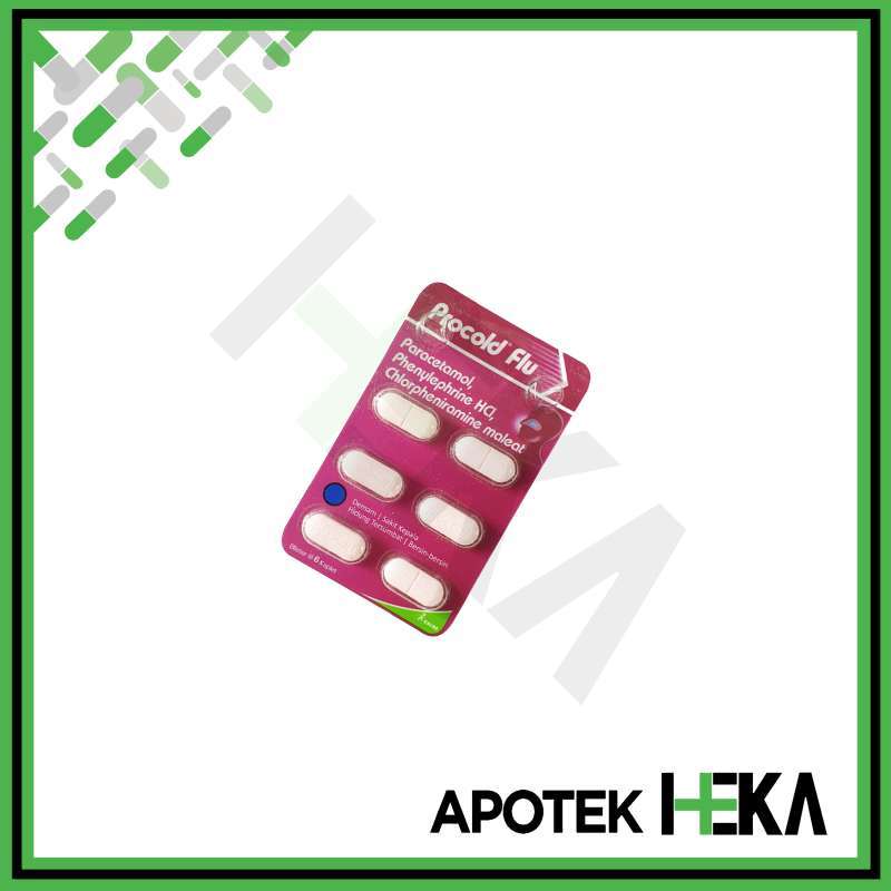 Jual Procold Flu Strip Isi 6 Tablet - Obat Demam Sakit Kepala Bersin Di ...