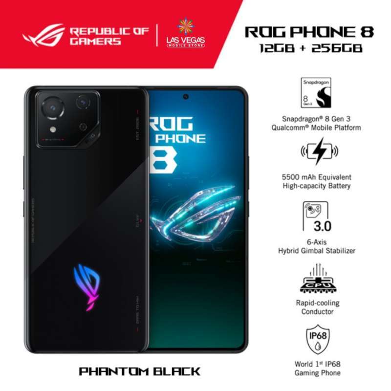Jual Asus Rog Phone 8 12/256gb 5g | Qualcomm Sm8650-ab Snapdragon 8 Gen 3 (4 Nm) - Garansi Resmi ...
