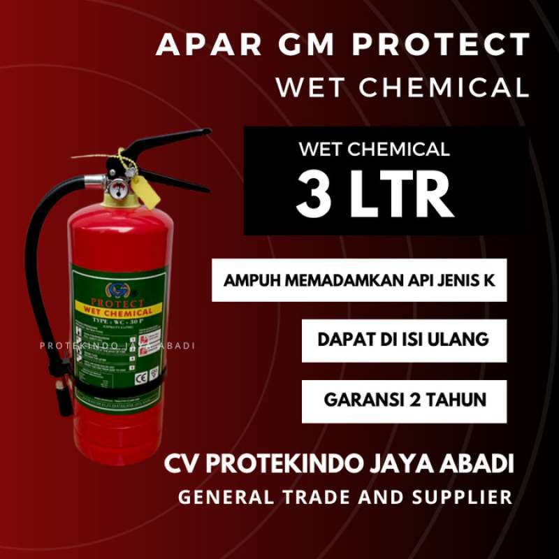 Promo Apar Gm Tect Wet Chemical 3 Liter Pemadam Api Kebakaran Kitchen ...