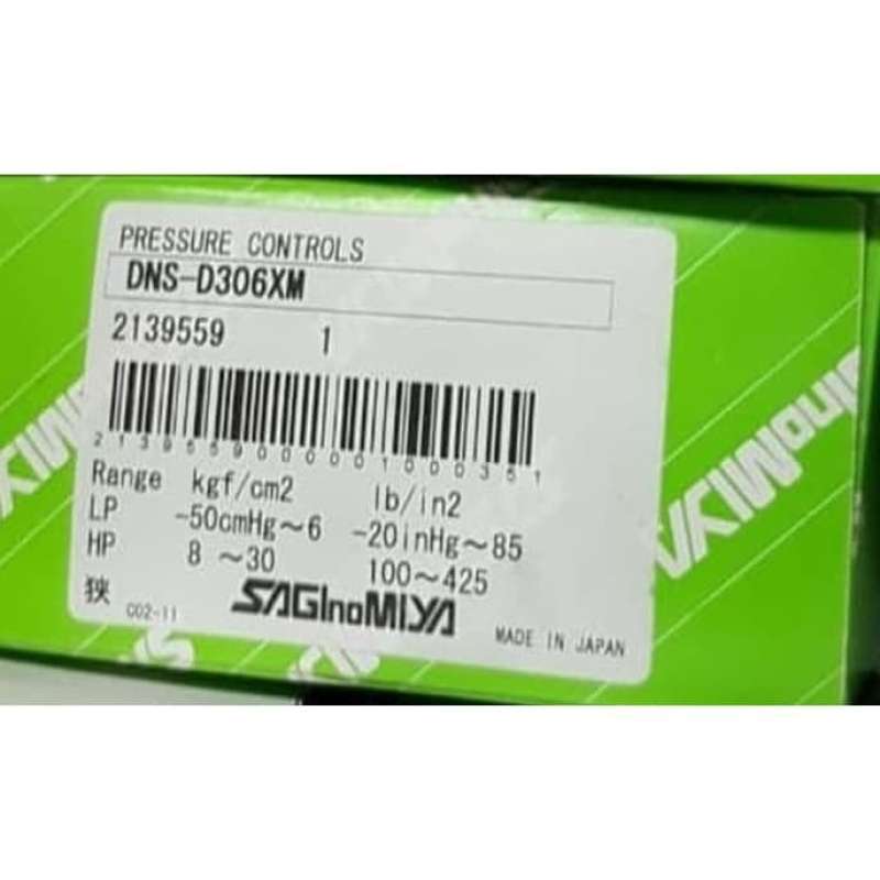 Promo Saginomiya Dns D306 Xm Dual Pressure Controls ( Manual Reset ...