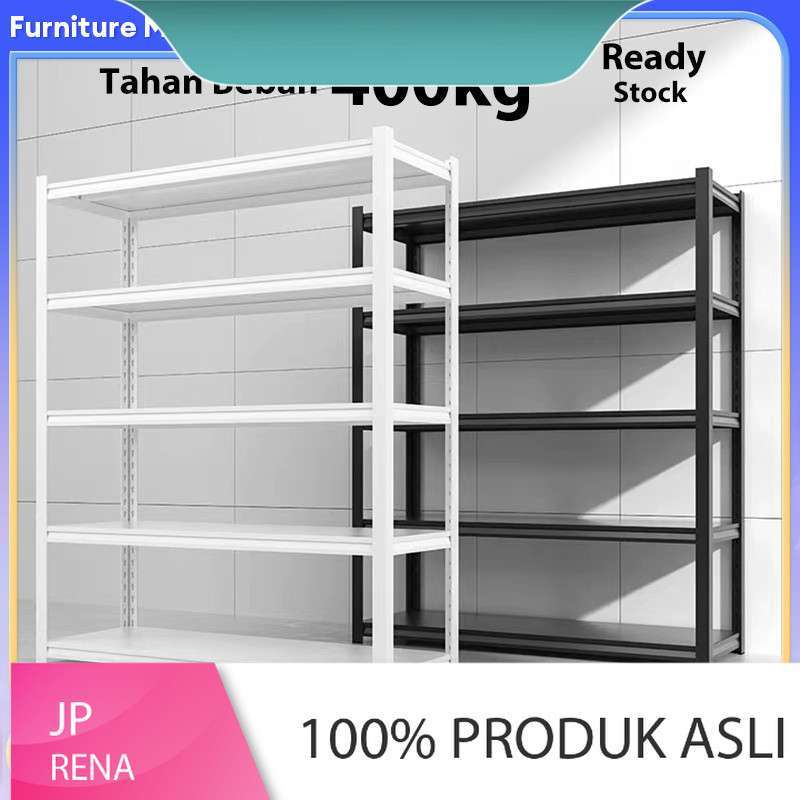 Promo Jp Rak Besi Serbaguna 5 Susun Rak Besi Gudang - 5l120x50x180 ⬜ ...