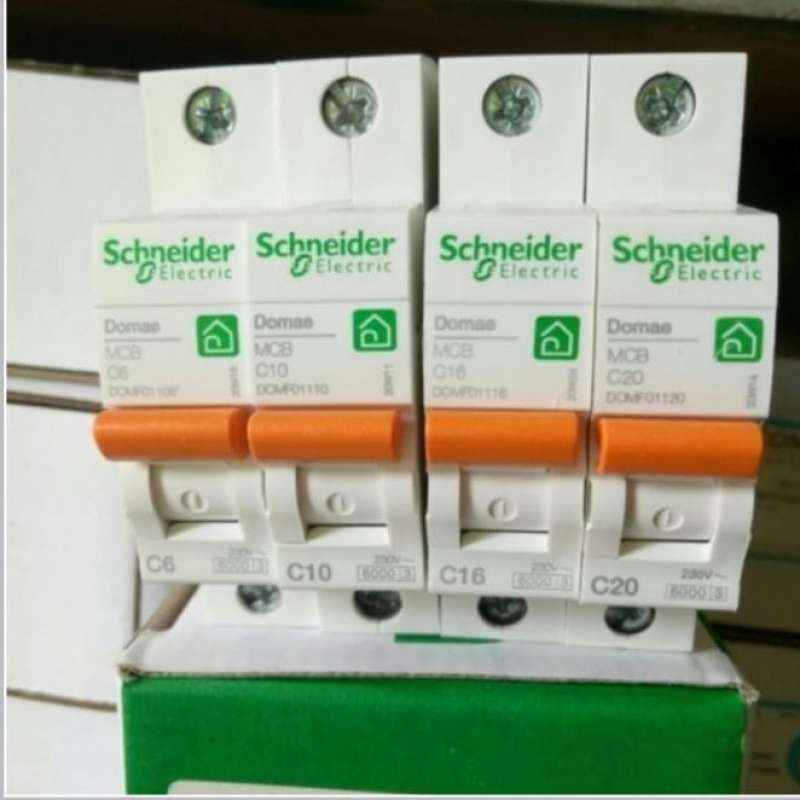 Promo Schneider Mcb Domae 1p 3p 2 4 6 10 16 20 25 32 40 50 63 A Amper - 1p, 20 Amper Berkualitas ...