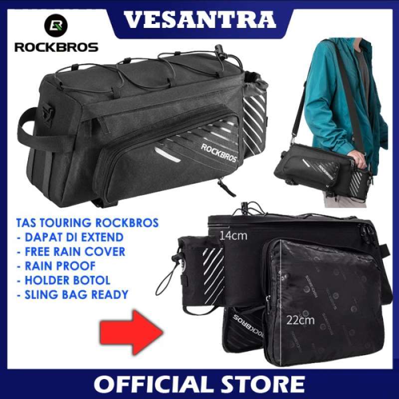 Promo Rockbros A9bk Tas Pannier Touring Sepeda Roadbike Mtb Bag Waterproof Diskon 50% Di Seller ...