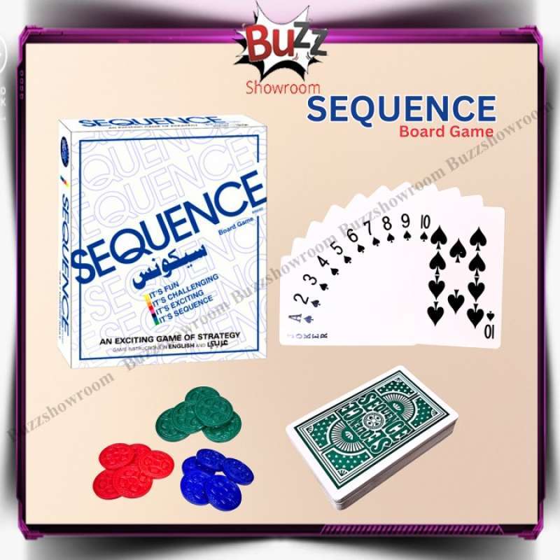 Promo Board Game Sequence Playing An Exciting Card Games Of Strategy - Polos Diskon 50% Di ...