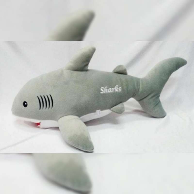 Jual Boneka Ikan Hiu (great White Shark) Jumbo 60cm Di Seller Retail ...
