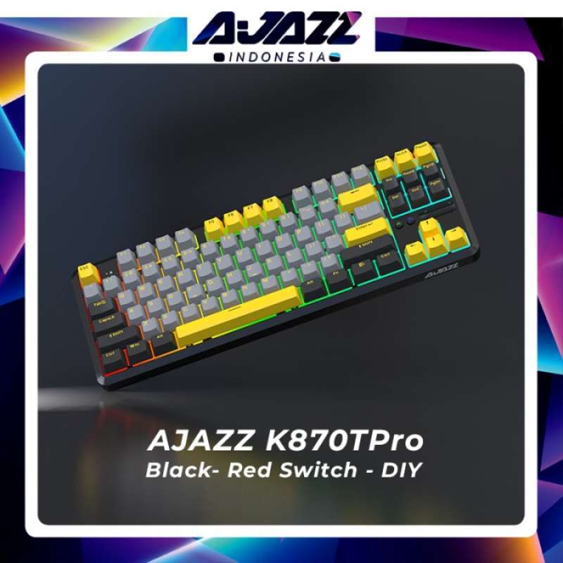 Promo 100% Produk Ori Ajazz K870t Pro Tkl Mechanical Keyboard Three-mode Rgb Diskon 23% Di ...