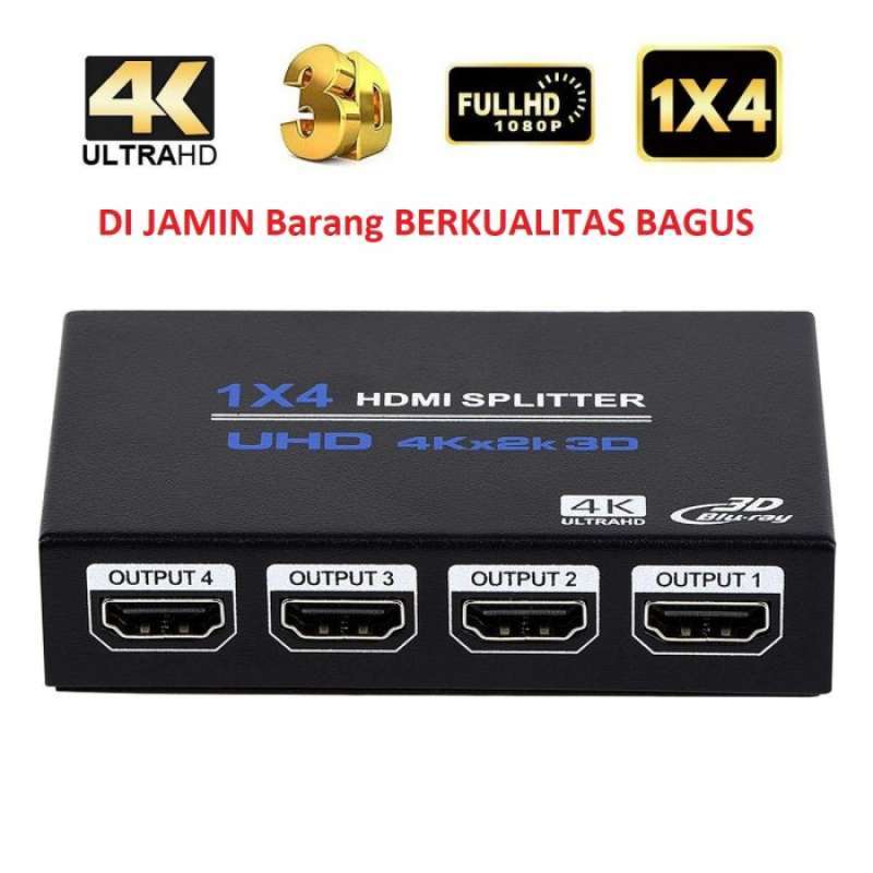 Jual 4k*2k Hdmi Hub Switch Splitter Tv Switcher W/ Ir Remote - Black Di ...