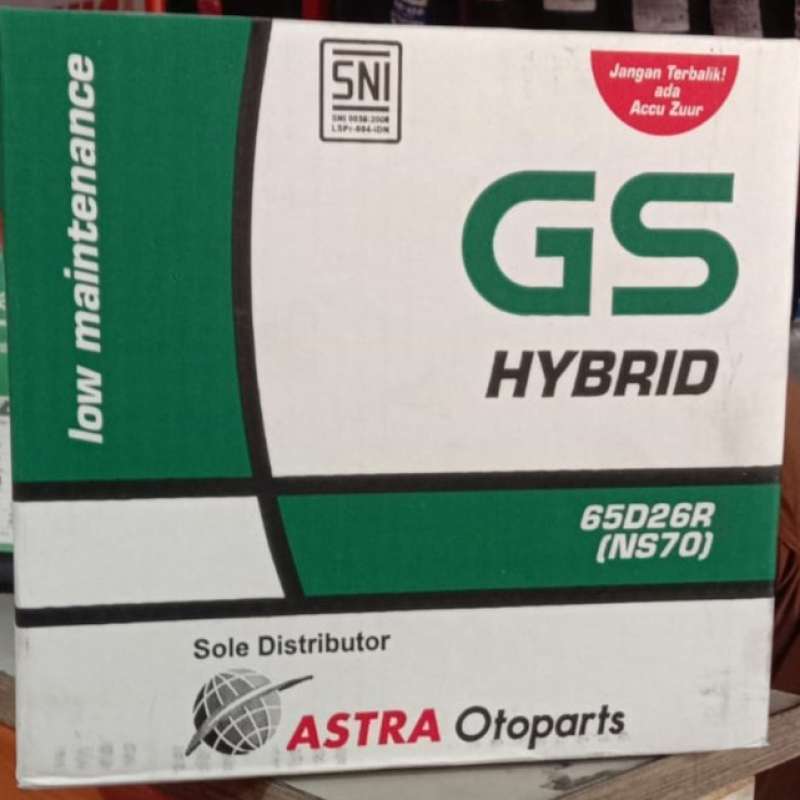 Promo Aki Gs Astra Hybrid 65d26r/ Ns70 Untuk Kijang Panyher Elf ...