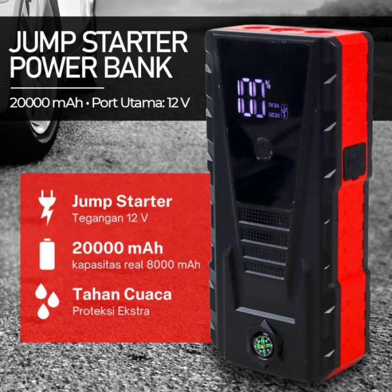 Promo Jumper Jamper Aki Accu Mobil Diesel Starter 20000mah Power Bank ...